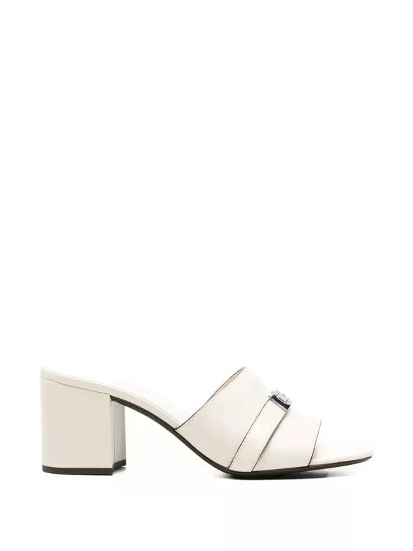 Tory Burch Leelee Leather Block Heel Mules