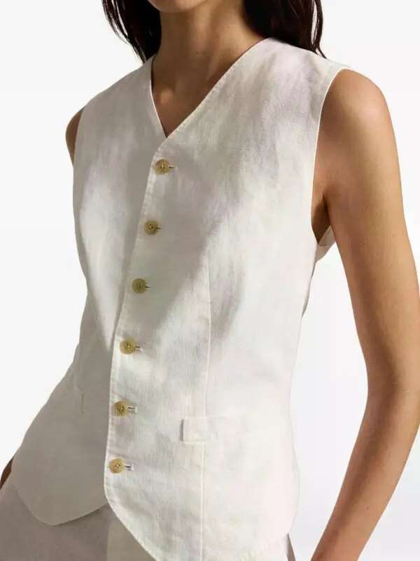 Polo Ralph Lauren Linen V-neck Waistcoat
