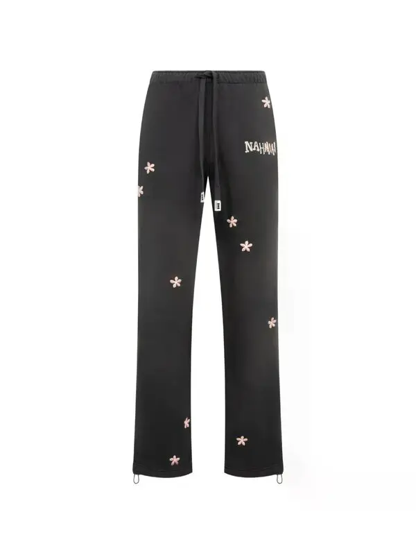 NAHMIAS Flower Wide-leg Trousers - Black