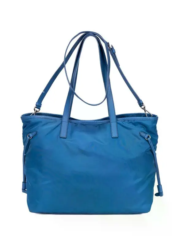 Prada Drawstring Leather Tote Bag
