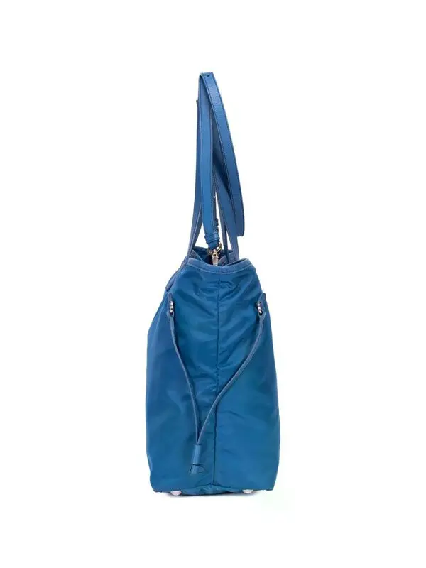 Prada Drawstring Leather Tote Bag