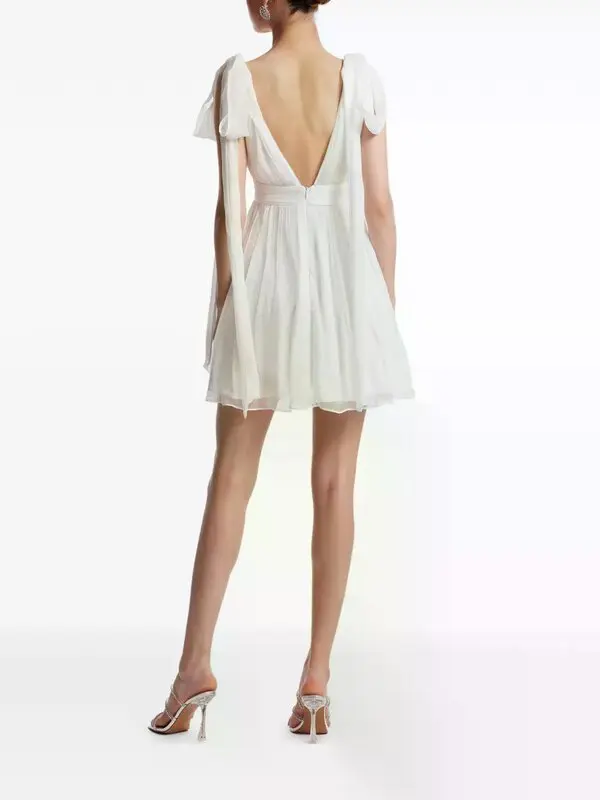 FRAMBOISE Tie-detailing V-neck Dress