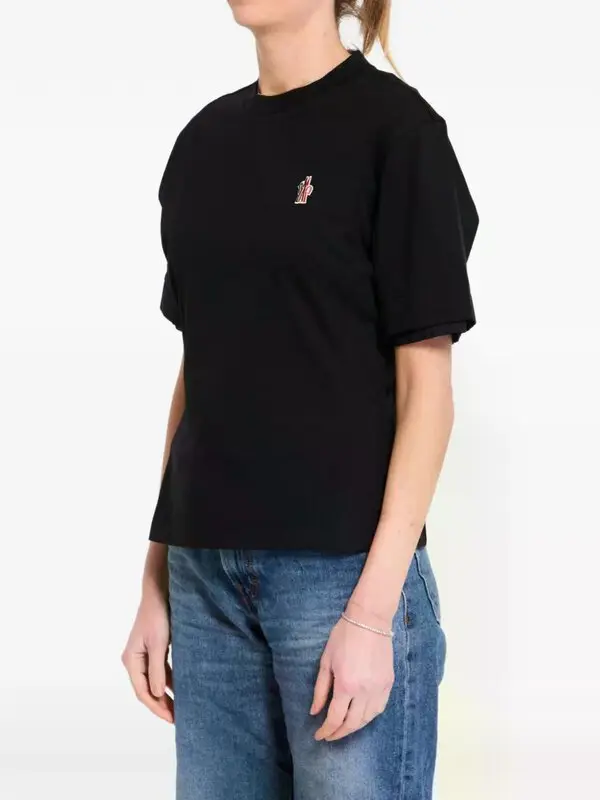Moncler Logo-patch T-shirt - Black