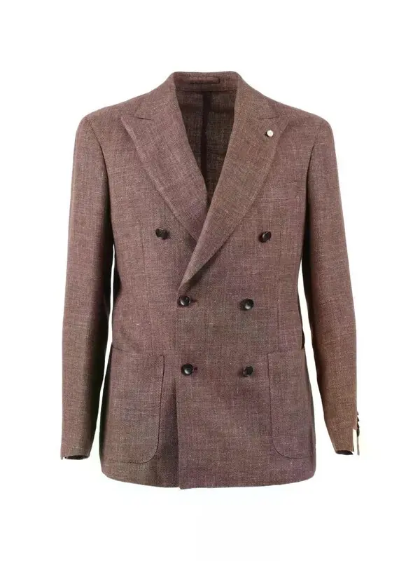 LUIGI BIANCHI MANTOVA Double-breasted Suit Jacket