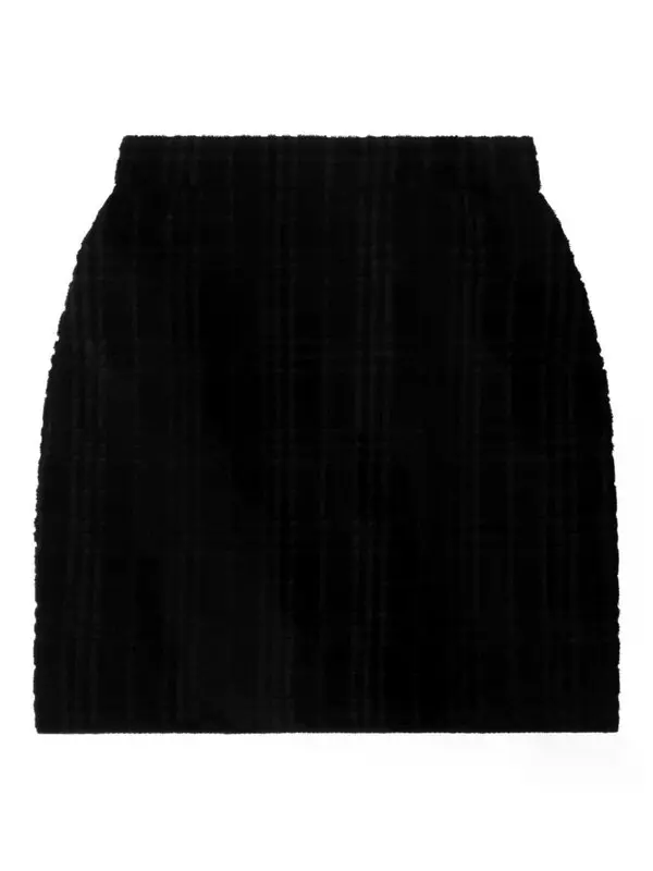 Burberry Check Mini Skirt - Black