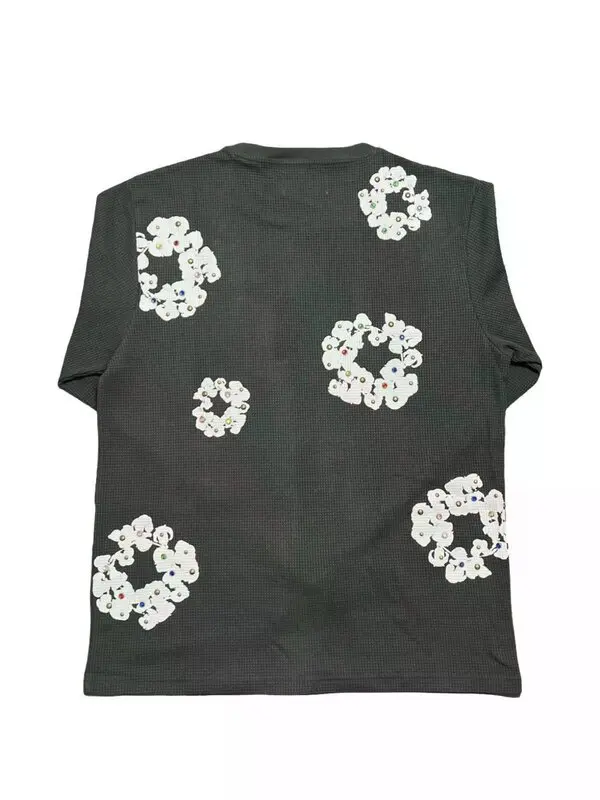 DENIM TEARS Rhinestone Wreath Thermal T-shirt