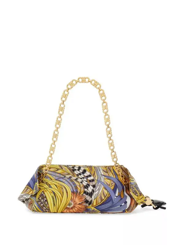 FERRAGAMO Gancini Chain Folded Shoulder Bag