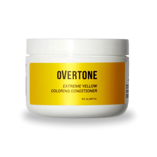 OVERTONE Semi Permanent Color-depositing Deep Conditioning Mask - Extreme Yellow
