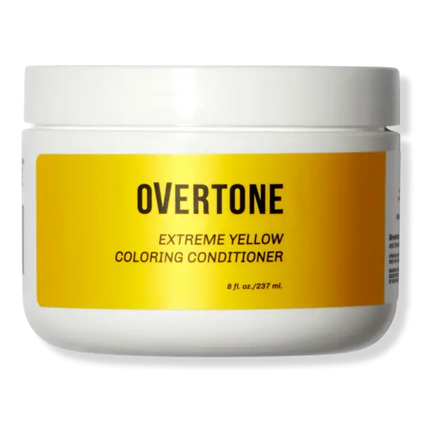 OVERTONE Semi Permanent Color-depositing Deep Conditioning Mask - Extreme Yellow