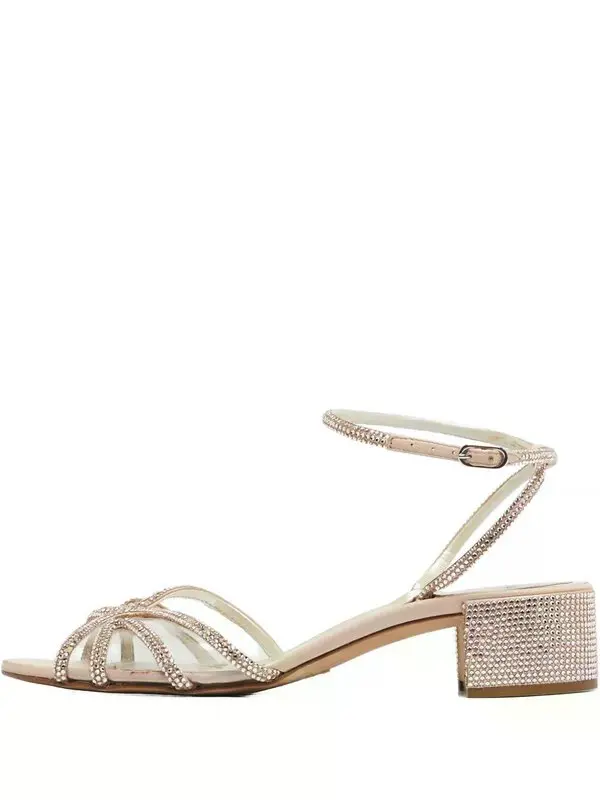Rene Caovilla Cleo Embellished Sandals - White