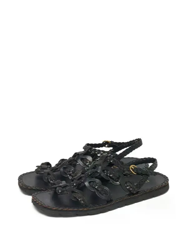 Prada Woven Leather Sandals