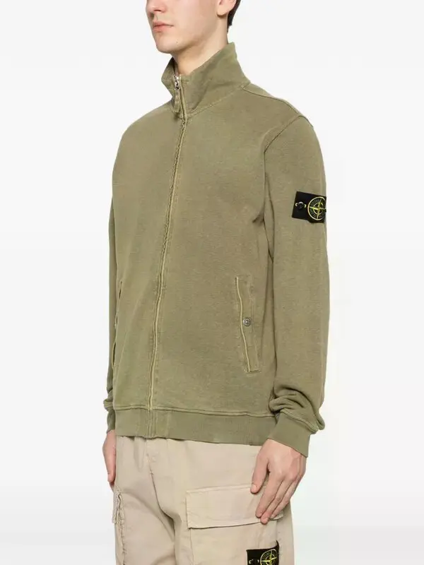 Stone Island Zip Pocket Sweatshirt