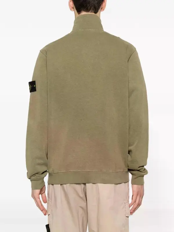 Stone Island Zip Pocket Sweatshirt