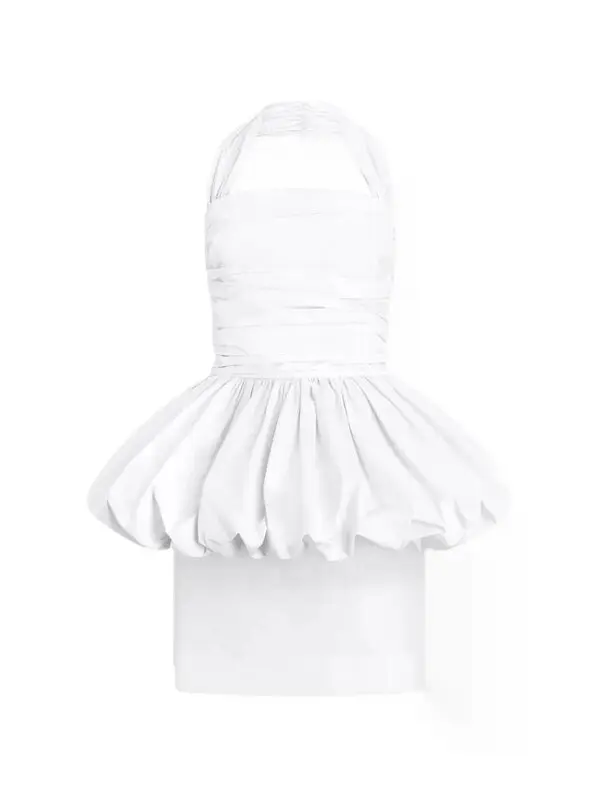 PATOU Halterneck Mini Dress - White