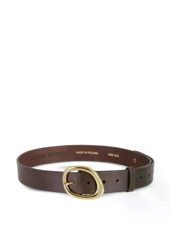 Magda Butrym Oval-buckle Belt - Brown