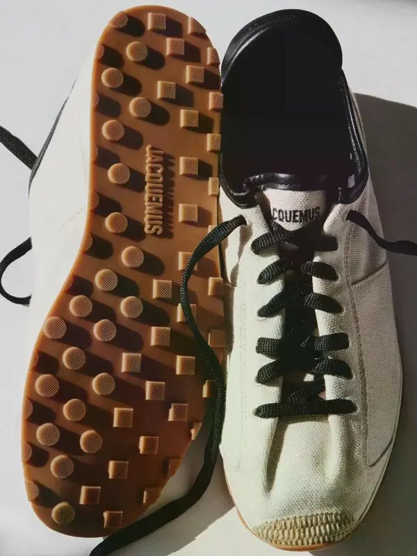 Jacquemus Lace-up Leather Sneakers - Neutrals