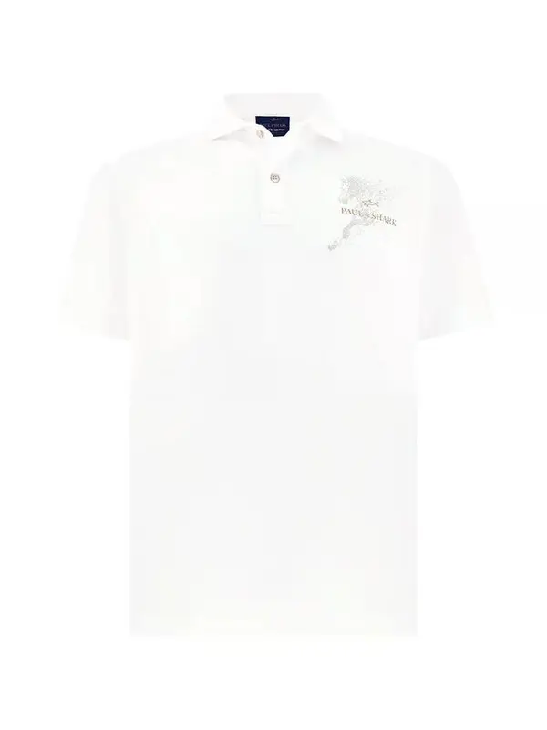Paul & Shark Piqué Year Of The Horse Polo Shirt - White
