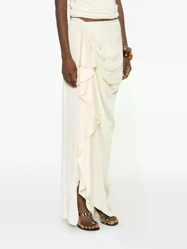 Bondi Born Draped Long Skirt - Neutrals