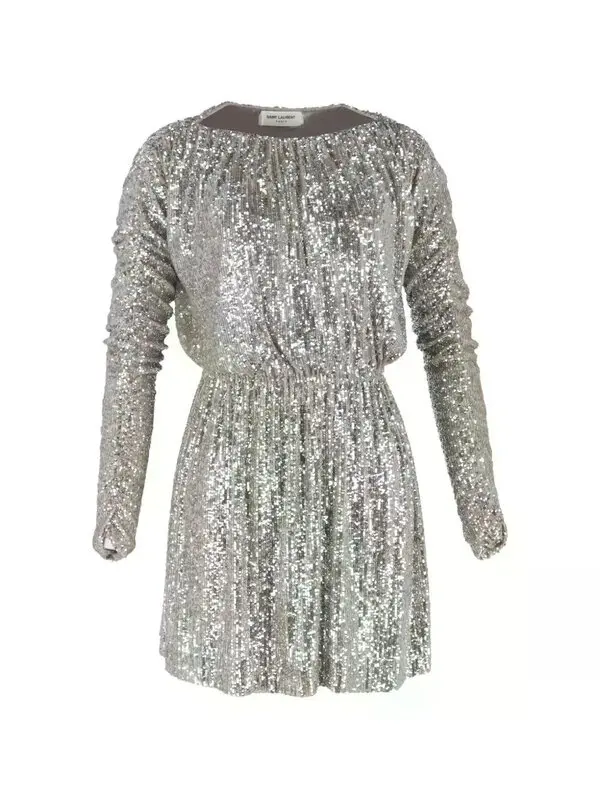 Saint Laurent Sequined Mini Dress