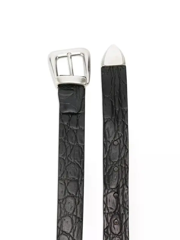 ERALDO Crocodile-effect Buckle Belt