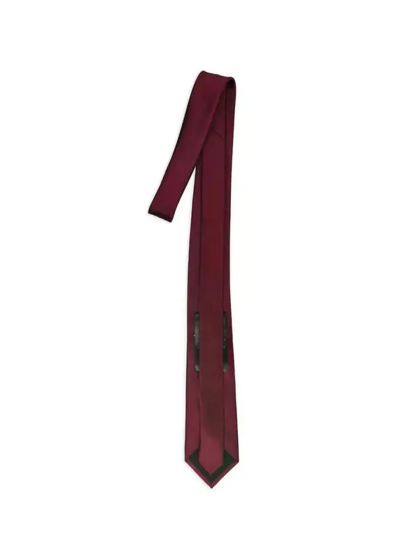 Saint Laurent Satin Neck Tie - Red