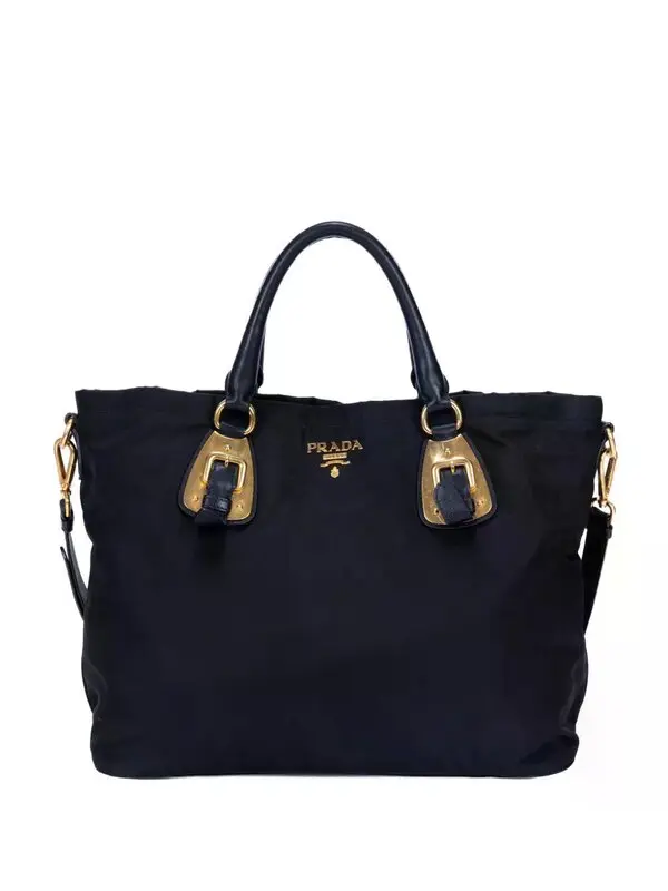 Prada Tessuto Buckle Tote