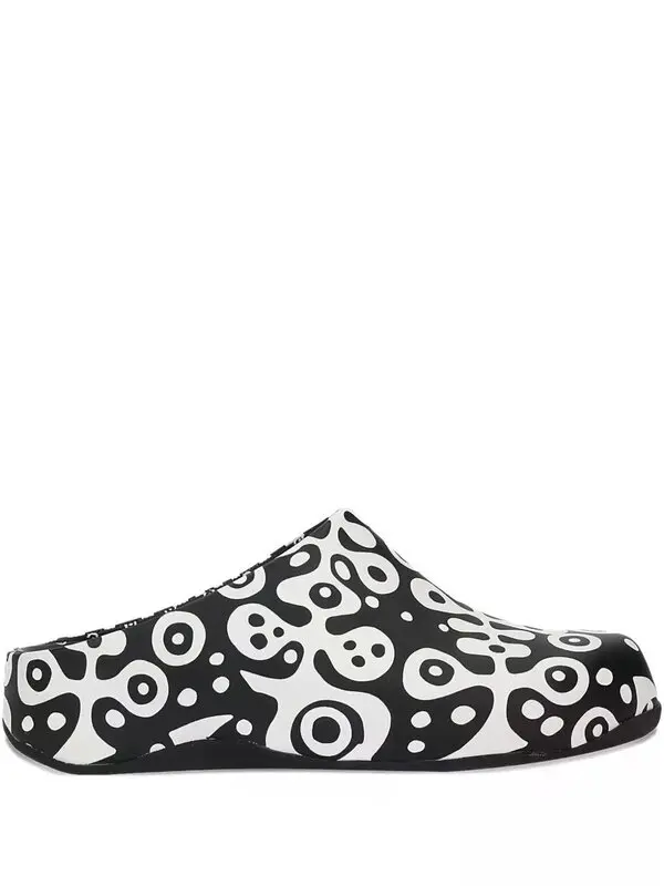Fitflop Graphic-print Mules - Black