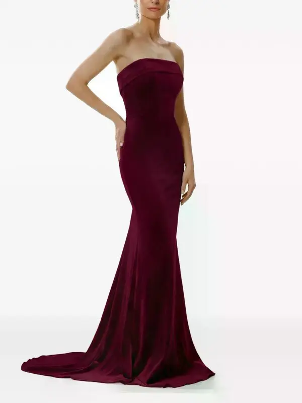 FRAMBOISE Strapless Amos Gown
