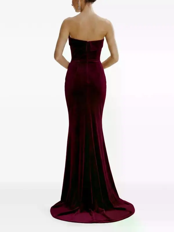 FRAMBOISE Strapless Amos Gown
