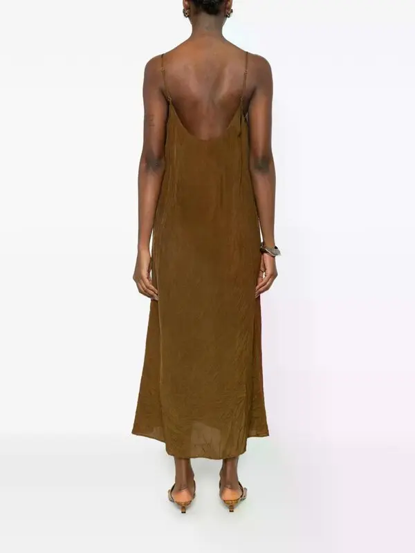 UMA WANG Thin Strap Textured Midi Dress
