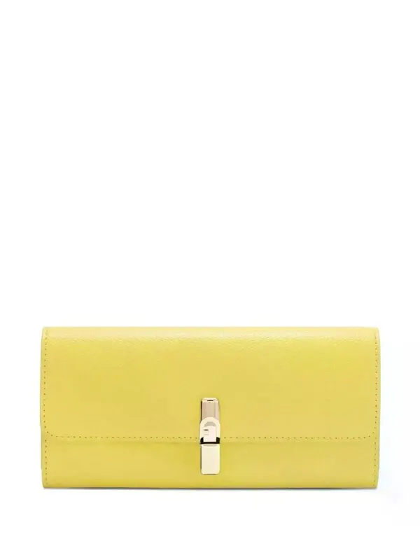 Furla Xl Textured Wallet - Yellow