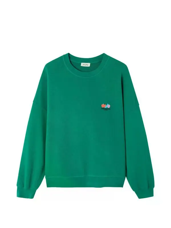 American Vintage Graphic Crewneck Sweatshirt - Green