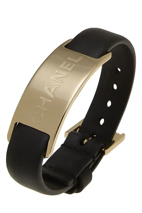 Chanel Leather Bracelet - Black