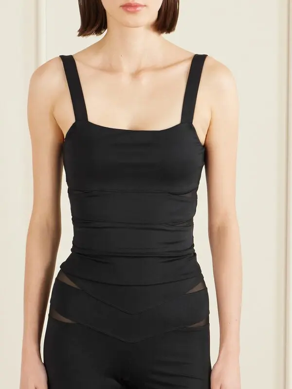 ERES Morgan Mesh-paneled Stretch-jersey Tank