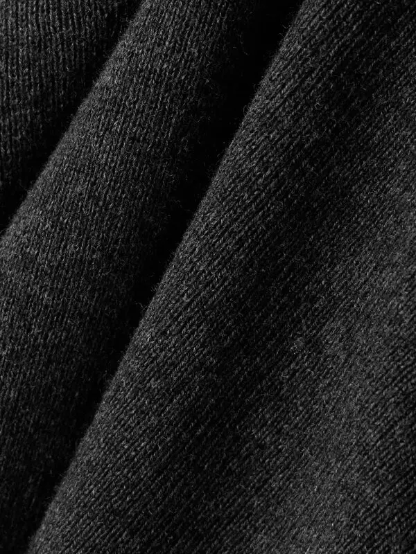 LISA YANG Vivian Ribbed Cotton And Cashmere-blend T-shirt - Gray