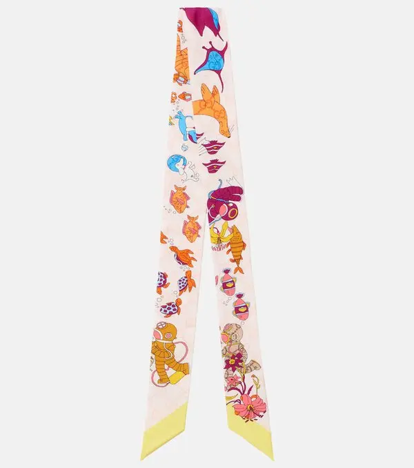 Gucci Printed Silk Twill Scarf - Multicoloured