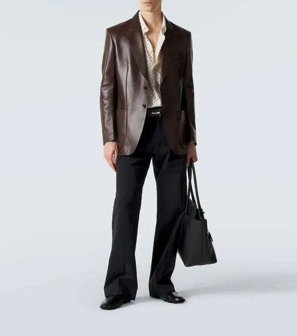TOM FORD Bow-detail Leather Loafers