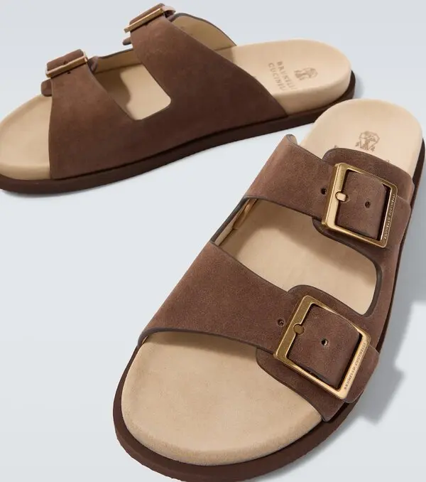 Brunello Cucinelli Suede Sandals