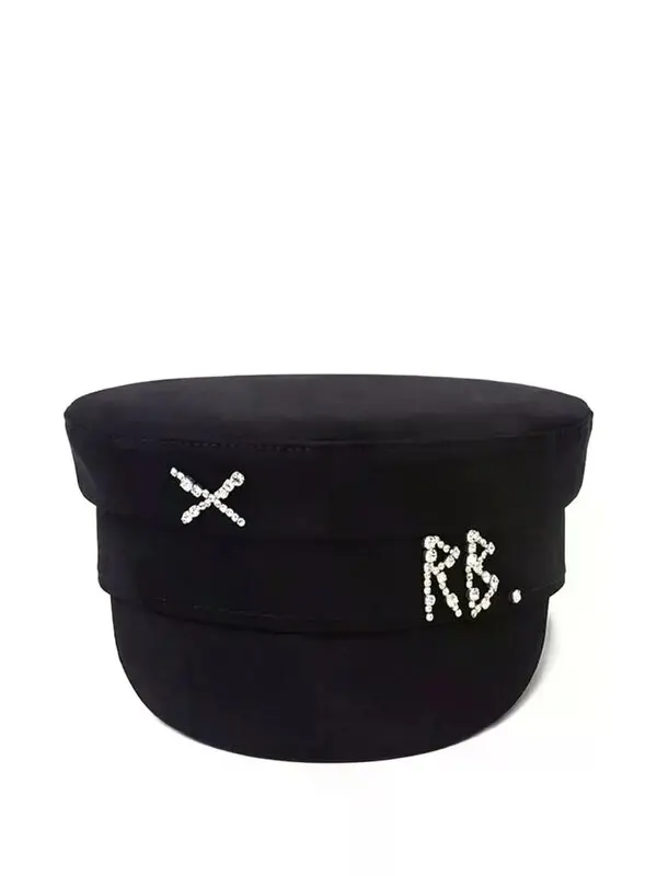 Ruslan Baginskiy Crystal-embellished Cap - Black