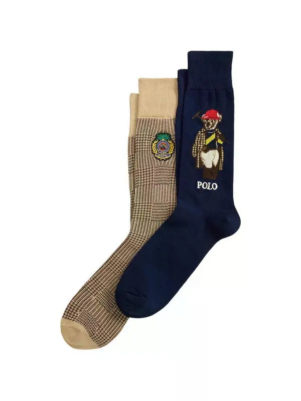Polo Ralph Lauren Logo-detail Socks - Blue