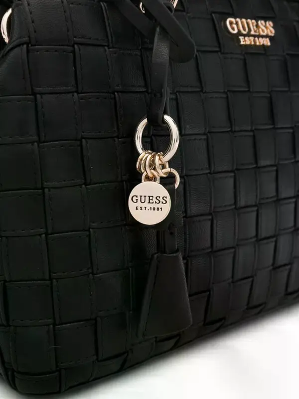 Guess Sandy Tassel Grid Tote Bag