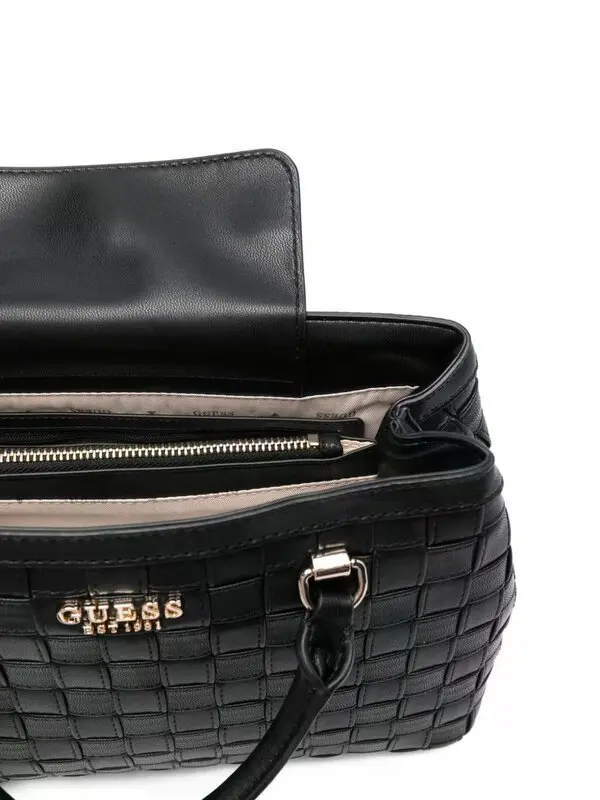 Guess Sandy Tassel Grid Tote Bag