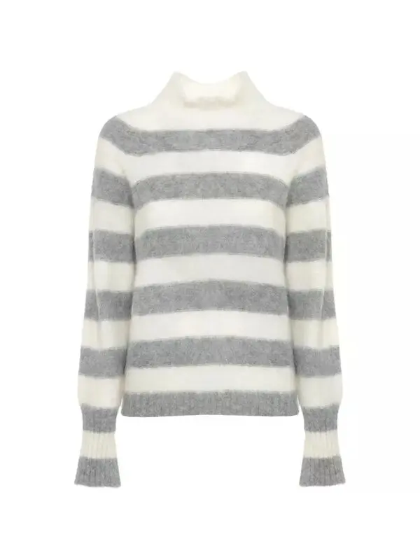 Antonelli Firenze Striped Roll-neck Sweater
