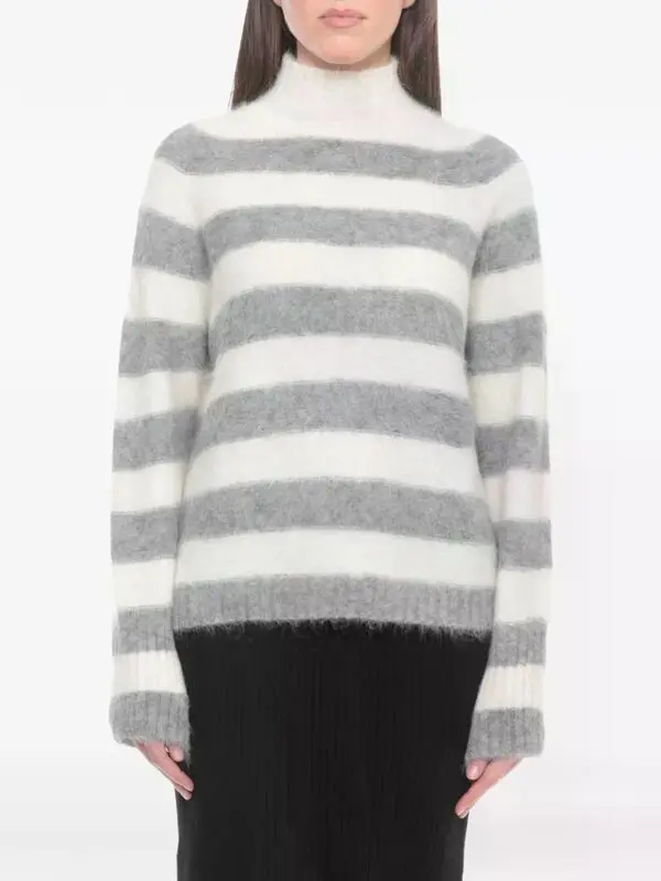 Antonelli Firenze Striped Roll-neck Sweater