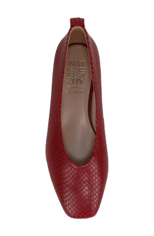 27 EDIT NATURALIZER Carla Embossed Leather Flats