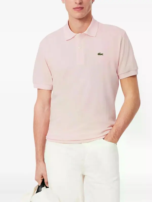 Lacoste Embroidered-logo Polo Shirt - Pink