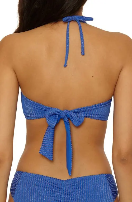 BECCA By Rebecca Virtue Golden Isle V-wire Bandeau Bikini Top