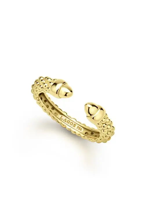 Lagos Signature Caviar Versa Ring - Gold