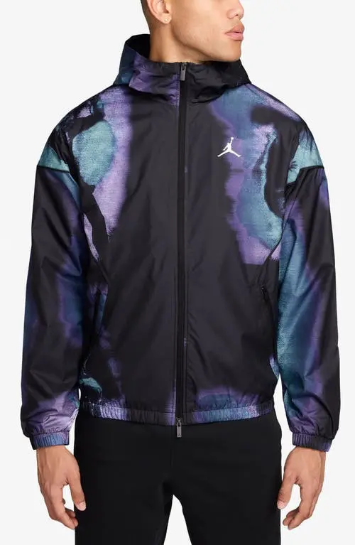 JORDAN Brooklyn Dream Dunk Draft Water Repellent Hooded Jacket - Black/white