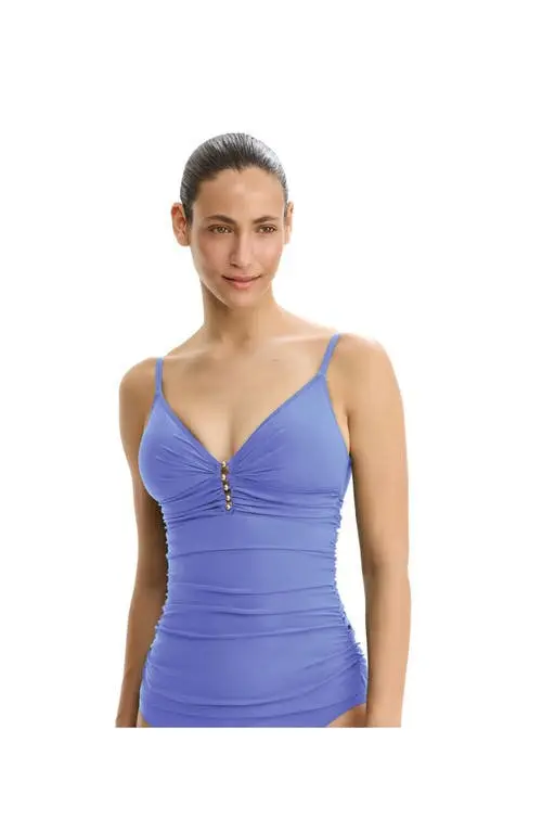 GOTTEX Tutti Frutti V-neck Tankini Top - Periwinkle